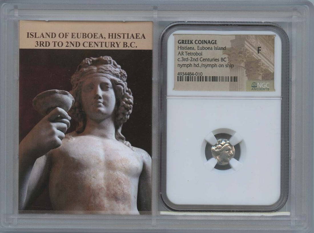 Histiaea Euboea Island Greek Ar Tetrobol Ngc F12 Story Vault Auction