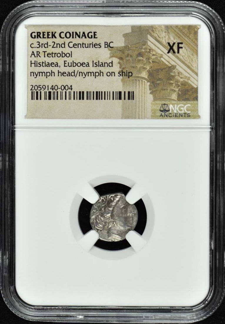 Histiaea Euboea Island Greek Coinage Ar Tetrobol Ngc Xf40 Auction