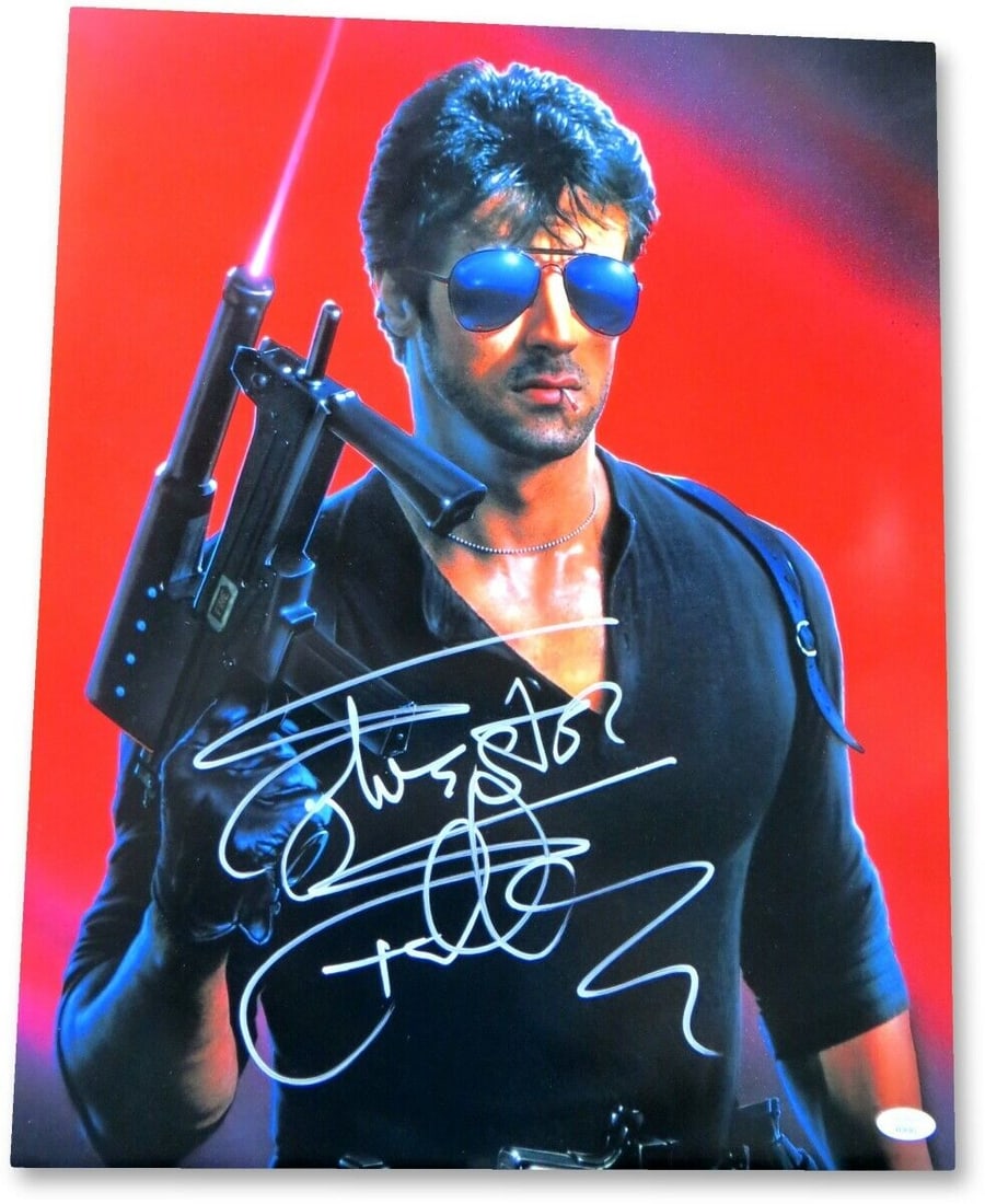 Sylvester Stallone Signed Autographed 16x20 Photo Cobra Jsa Auction