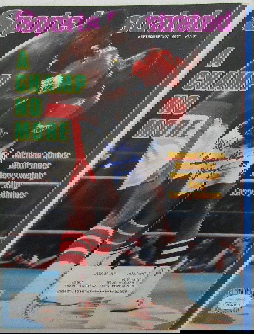 Michael Spinks Champ Signed/autographed 1985 Sports Illustrated Jsa ...