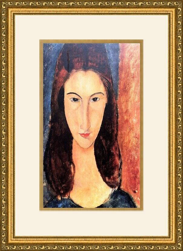 Amadeo Modigliani - Blue Eyes Print Newly Museum Style Custom Framed ...