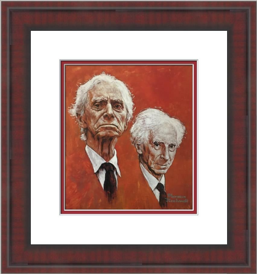 Norman Rockwell Bertrand Russell Newly Custom Framed Print Auction