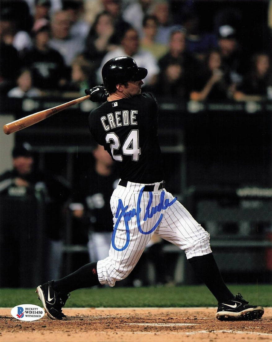 Joe Crede Signed 8x10 Photo Chicago White Sox Bas Beckett Autographed ...