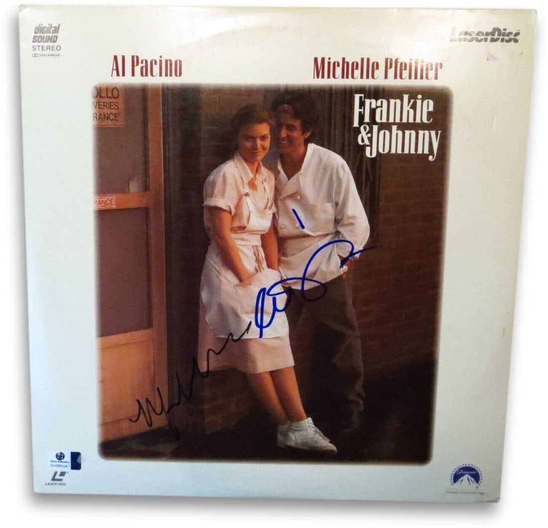 Al Pacino/michelle Pfeiffer Dual Signed Laserdisc Cover Frankie ...