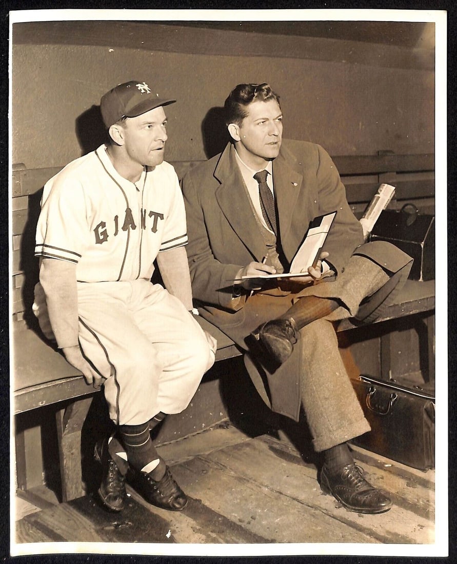 Mel Ott 1940s Original Type 1 Photo 8x10 Giants 89405 Auction