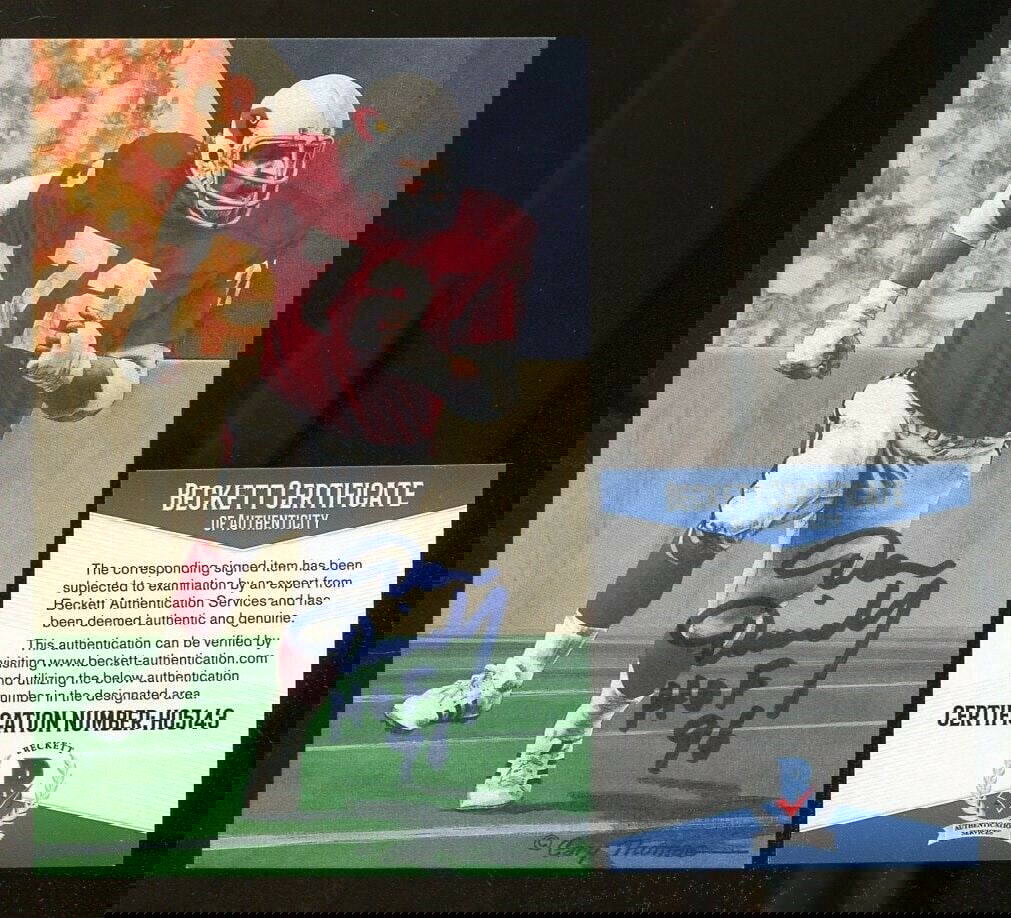 Dan Dierdorf Signed Goal Line Art Card Glac Autographed W/hof Cardinals ...