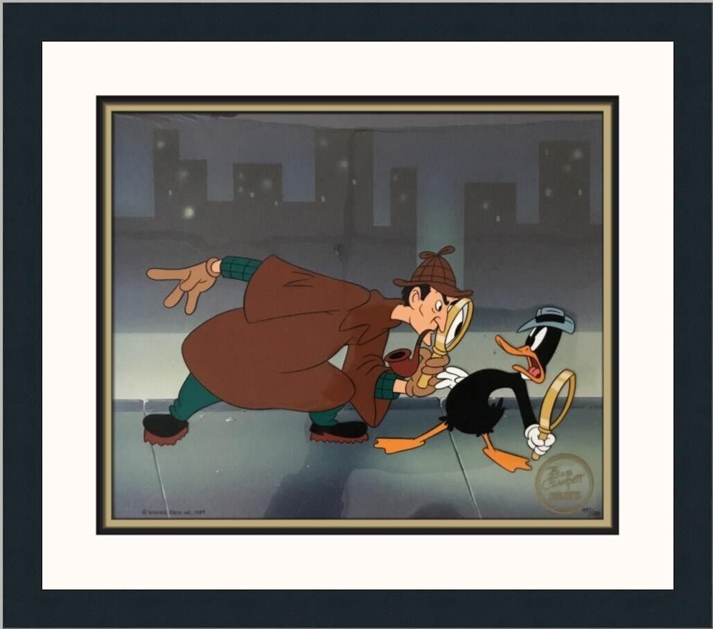 Bob Clampett L/ed Hand Painted Cel Daffy Duck Great Piggy Bank Custom ...