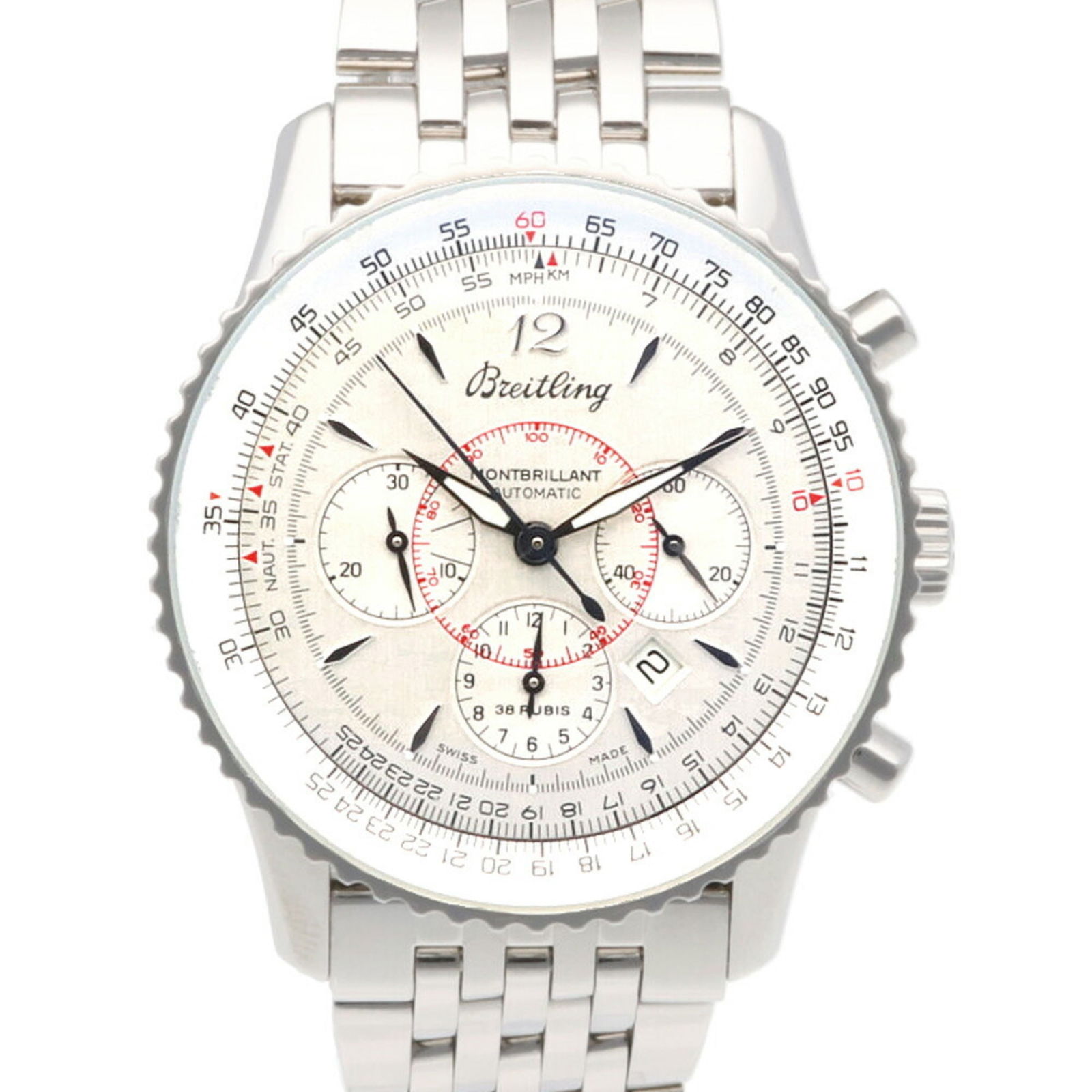 Breitling Navitimer Montbrillant Watch Stainless Steel 1330 Automatic ...