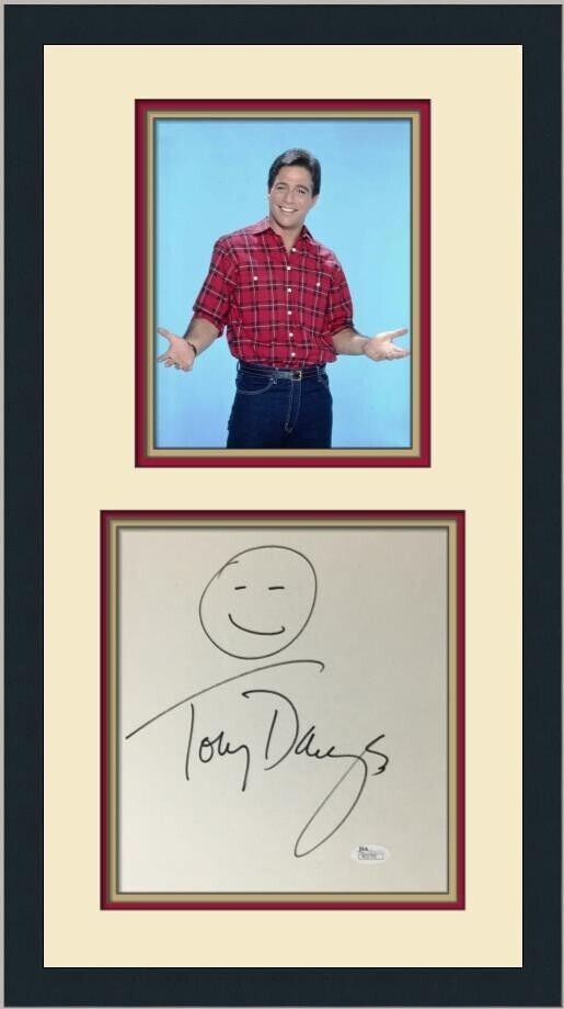 Tony Danza Whos The Boss Signed Self-portrait Art Custom Framed Display ...