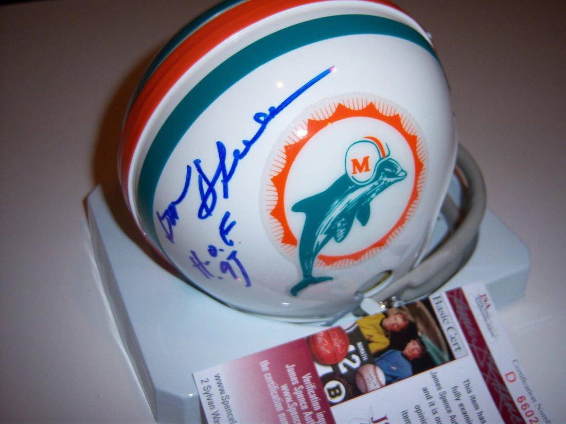 Don Shula Miami Dolphins Colts Hof 97 Last One Jsa/coa Signed Mini ...