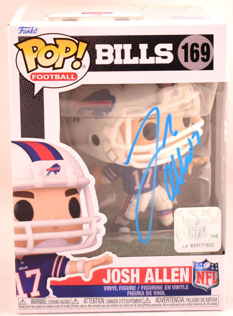 Josh Allen Autographed Buffalo Bills Funko Pop #169 - Beckett Hologram ...