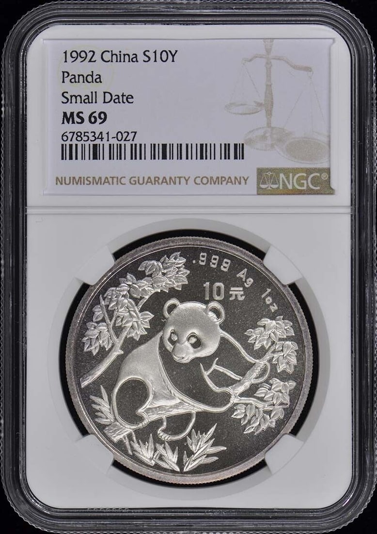 1992 China Panda S10y Ngc Ms69 Auction