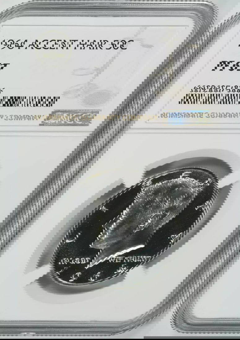 1964 Proof Kennedy Half Dollar 50c Ngc Certified Pf 67 Accent Hair (006) Auction