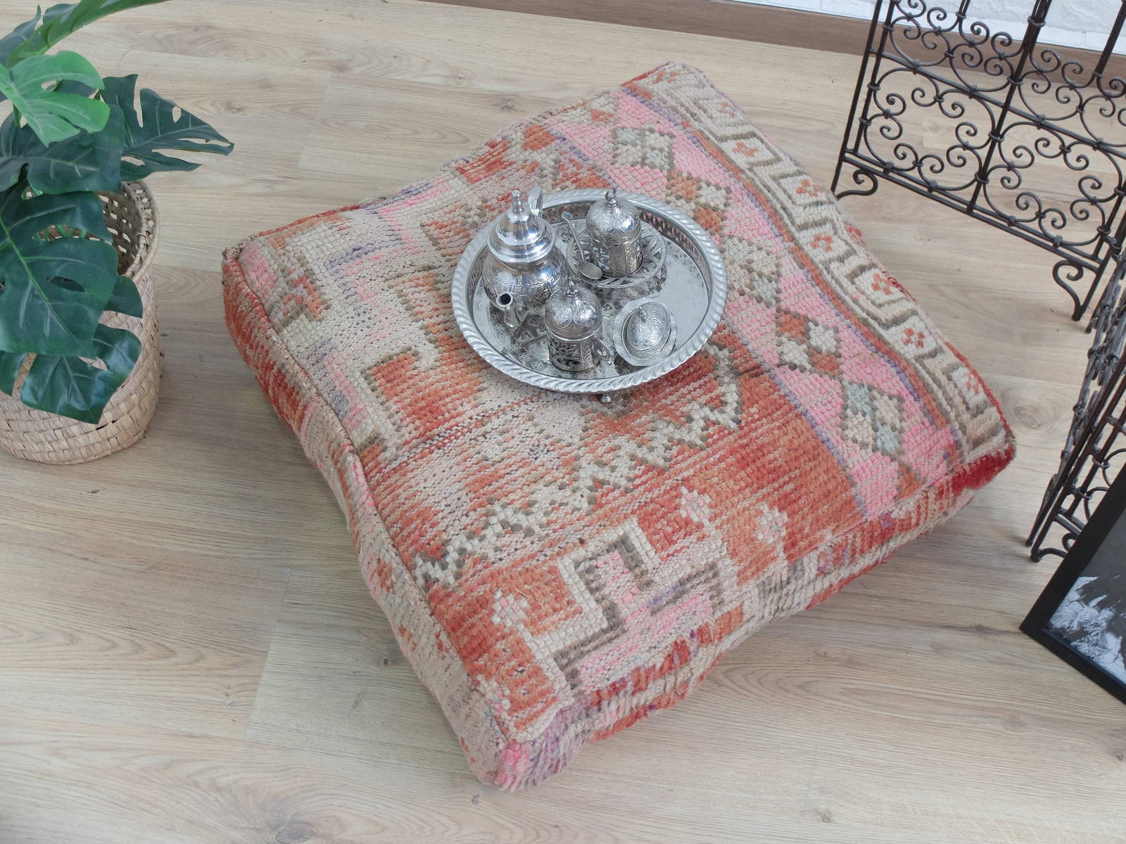 Pouf Moroccan Handmade Pouf House Square Coushion Boheme-azilal Sol ...