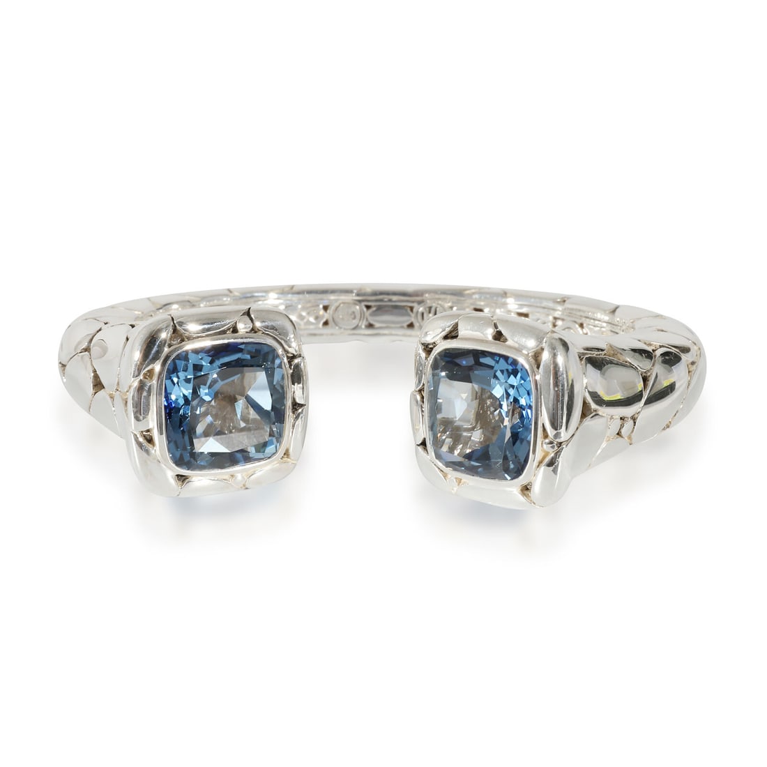John Hardy Coated Topaz Batu Kali Hinged Cuff In Sterling Silver Auction