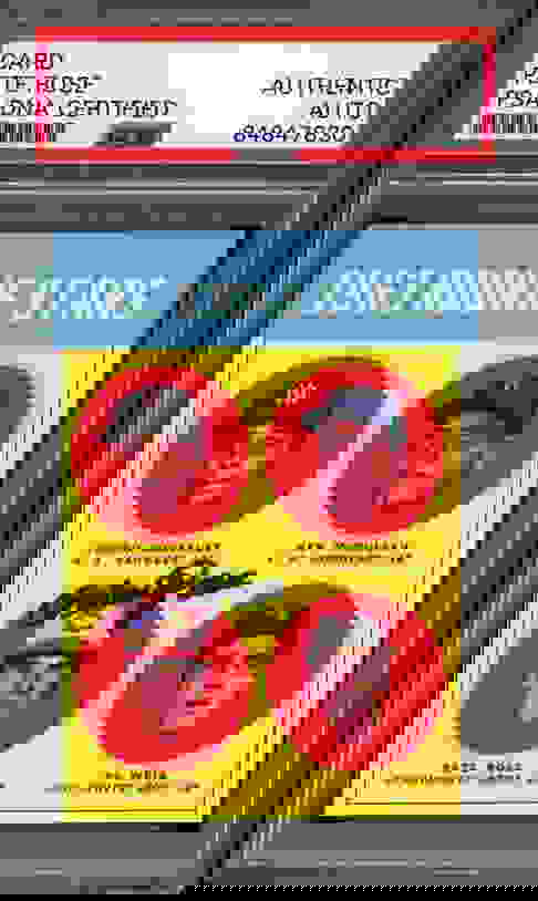 1963 Topps Pete Rose 537 "reprint" Rookie Card Signed Reds Psa/dna ...