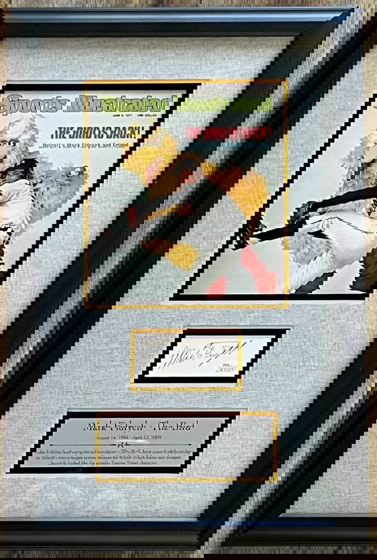 Mark "the Bird" Fidrych D.2009 (detroit Tigers) Signed Framed Display ...