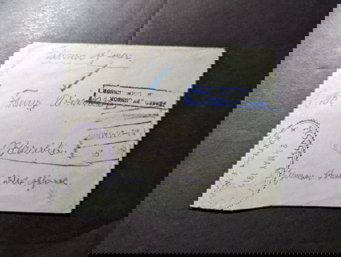 1915 Censored England Wwi Prisoner Of War Pow Cover To Karibib German Swa