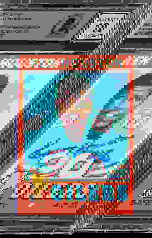 Oilers Ken Houston "hof 06" Signed 1971 Topps #113 Rookie Card Auto 10 ...