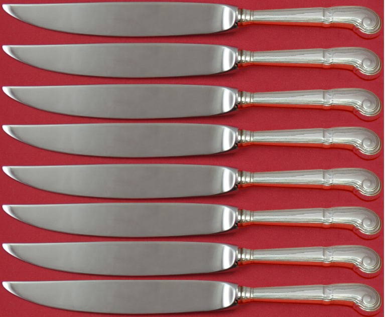 Castilian By Tiffany Sterling Silver Steak Knife Set 8pc Not Serr ...