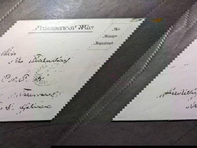 1918 Censored England Wwi Prisoner Of War Pow Cover To Heidelberg South ...