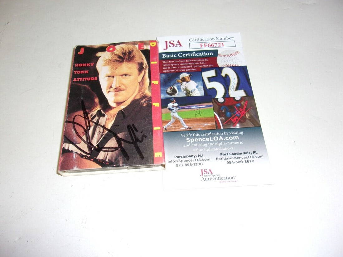 Joe Diffie Honky Tonk Attitude Deceased! Jsa/coa Signed Cassette Tape ...