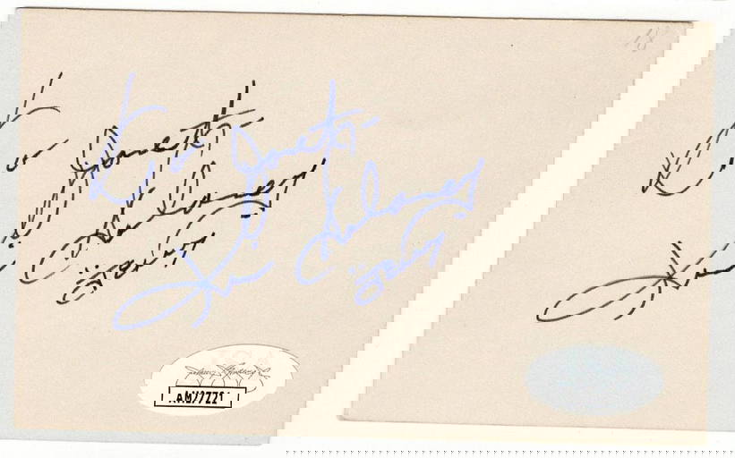 Kim Delaney Signed Autographed Index Card All My Children "jenny" Jsa