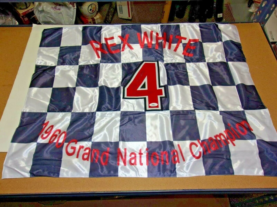 Rex White Nascar 1960 Grand National Champ 3pro/holo Signed Nascar Race ...
