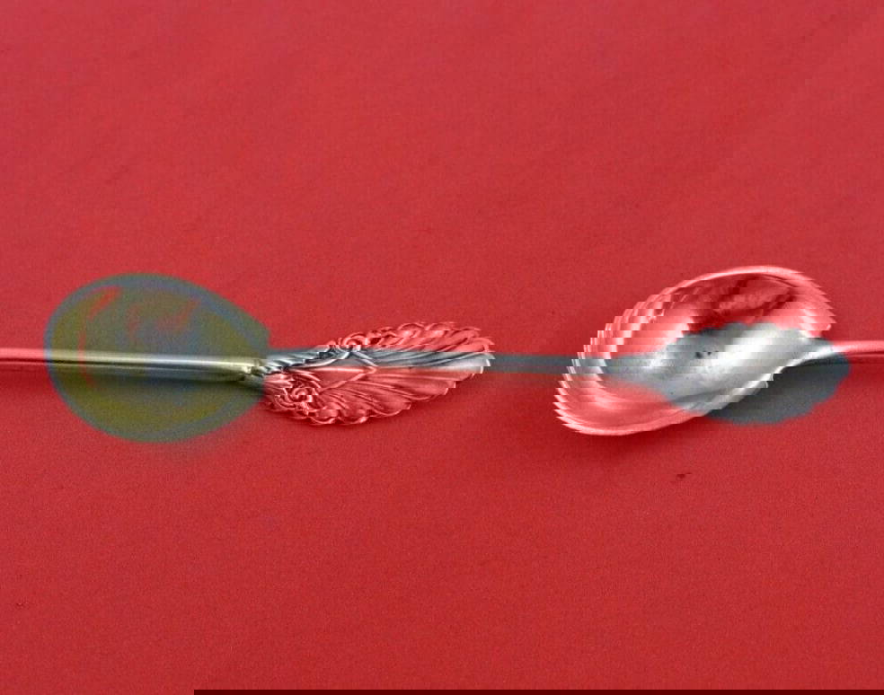 Grecian By Gorham Coin Silver Salt Spoon Master Gw Original Circa 1861 ...