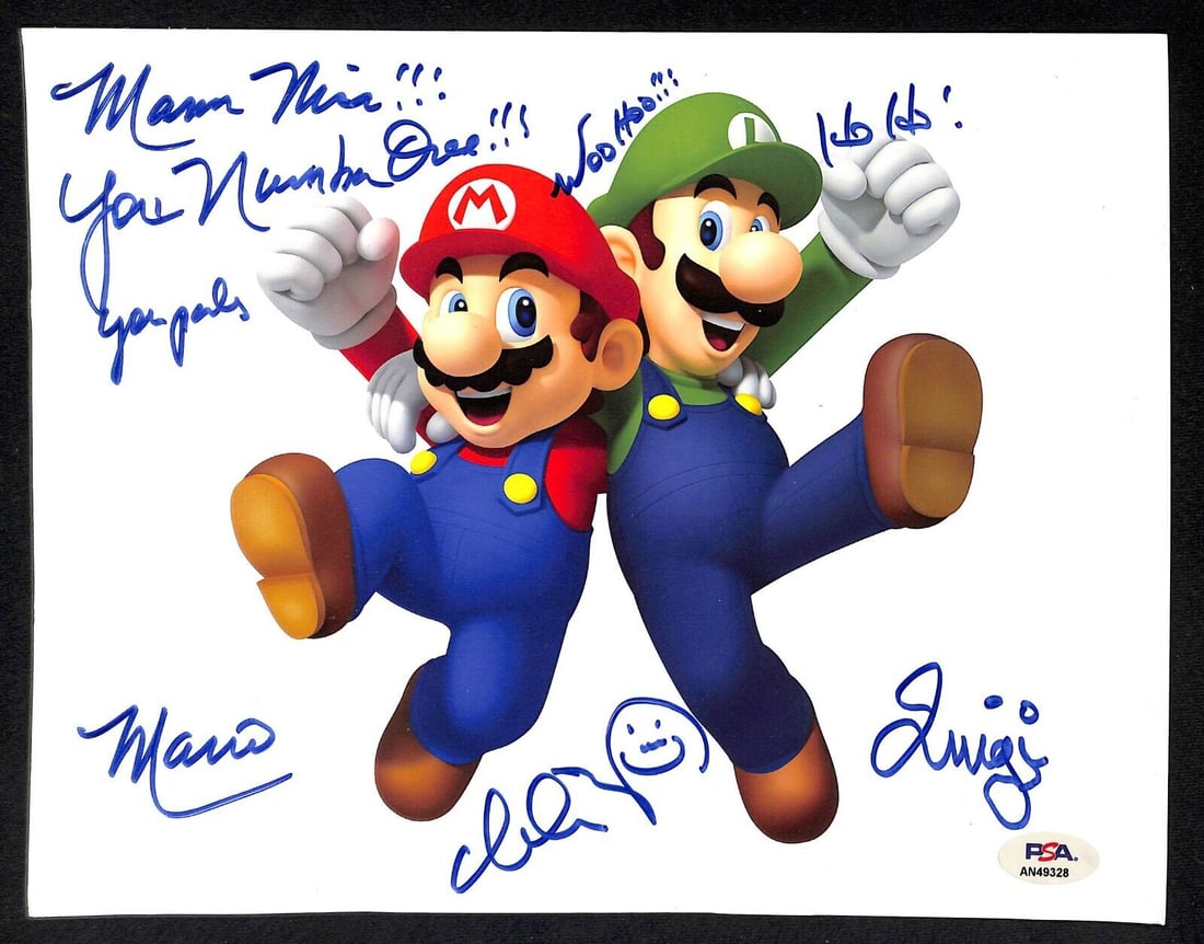 Charles Martinet Signed 8x10 Photo Voice Mario & Luigi Super Mario Bros ...