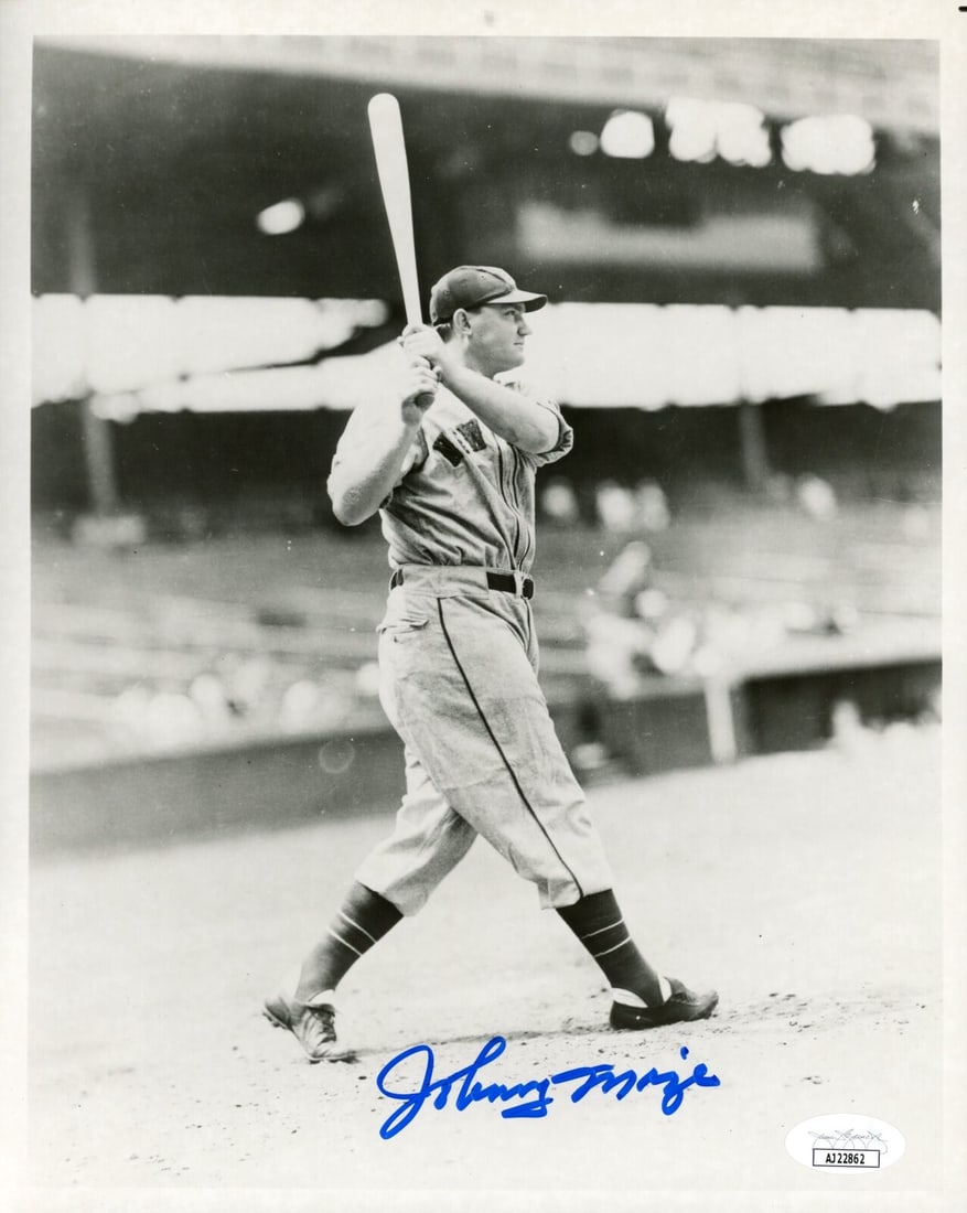 Johnny Mize Hof Autographed 8x10 Photo New York Giants Jsa 177885 Auction