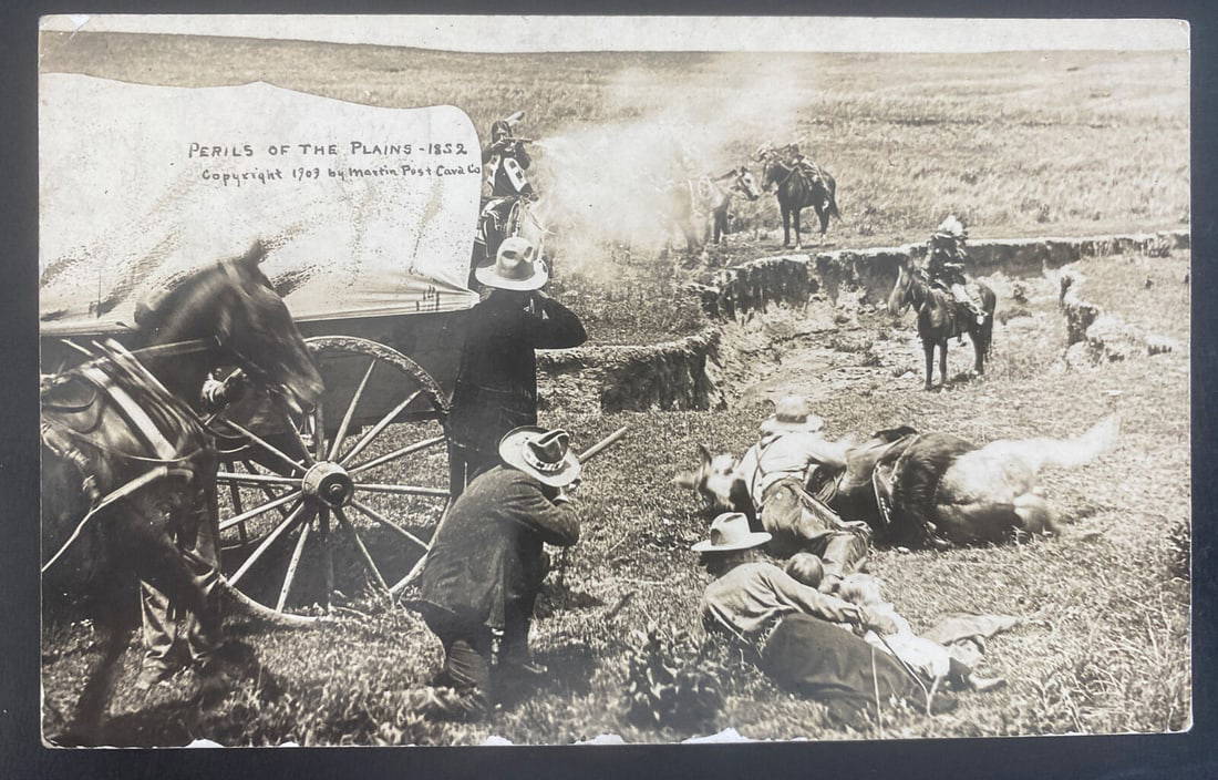 1911 Lajunta Co Usa Rppc Postcard Cover Perils Of The Planes Cowboy Vs ...