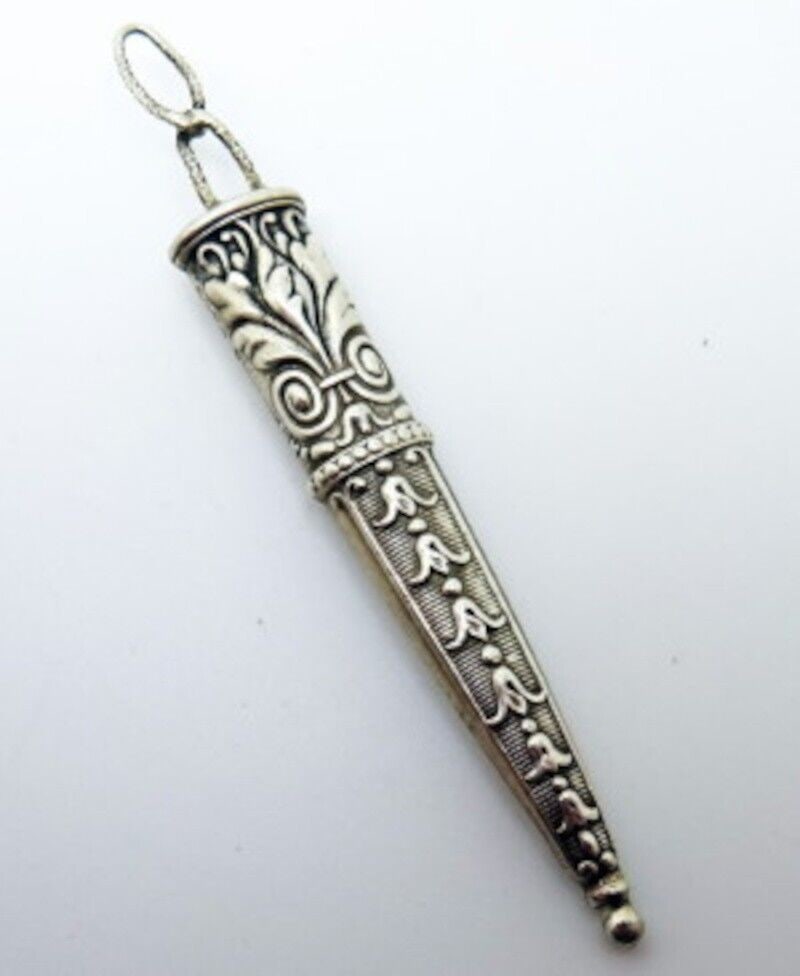 Gorham Sterling Tussie Mussie Posey Posy Holder Chatelaine Sheath Auction