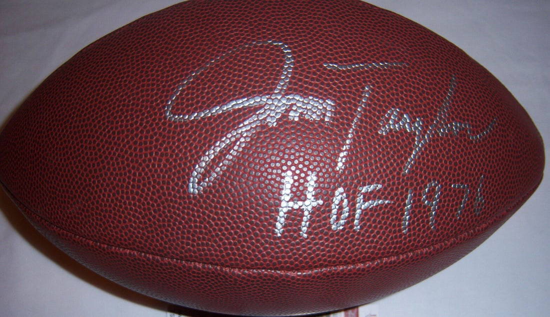 Jim Taylor Green Bay Packers Hof Lsu Tigers Last One Jsa/coa Signed ...