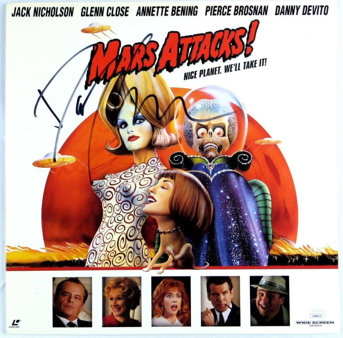 Danny Elfman Signed Autographed Laserdisc Cover Mars Attacks! Jsa Auction