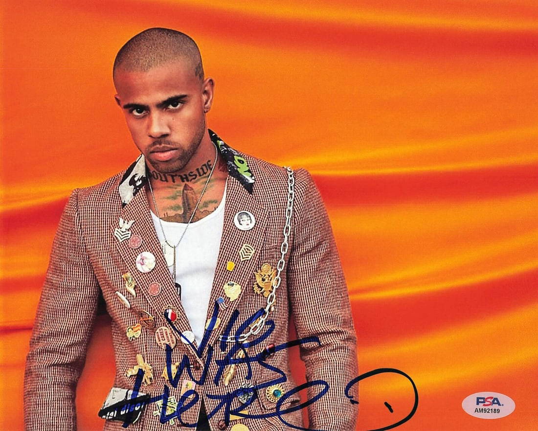 Vic Mensa Signed 8x10 Photo Psa/dna Autographed Rapper Auction