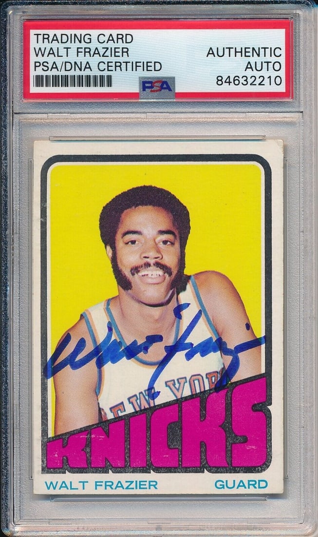 1972-73 Topps Walt Frazier Hof #60 Card Signed Knicks Psa/dna Auction