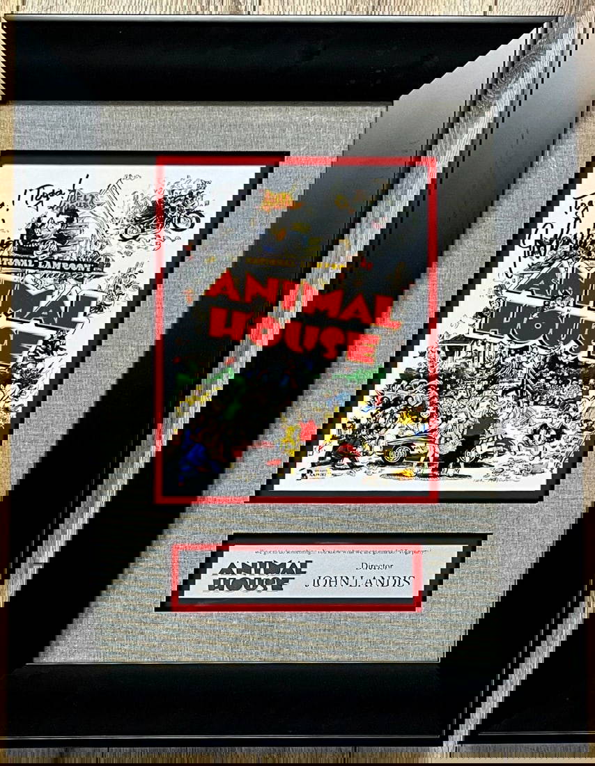 John Landis (animal House) Signed "toga Toga" 8x10 Photo Custom Framed ...