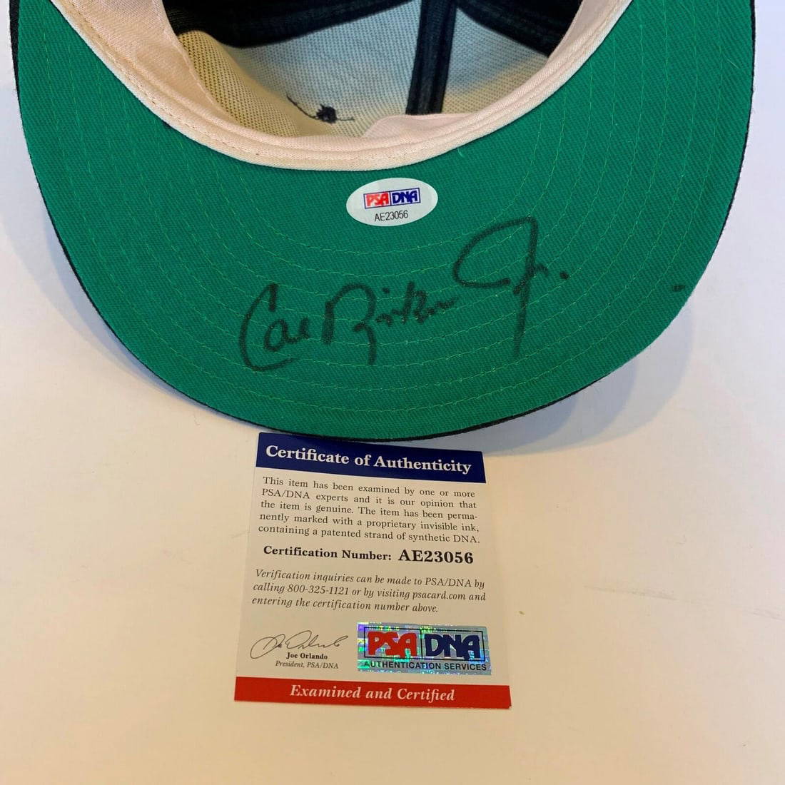 1980s Cal Ripken Jr Signed Baltimore Orioles Game Model Hat Psa Dna Auction