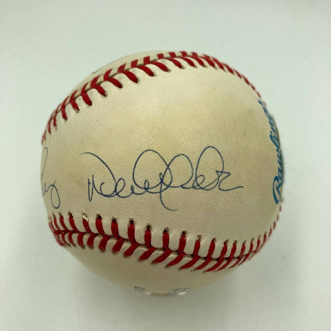 1996 Derek Jeter Alex Rodriguez & Chipper Jones Rookie Signed Baseball ...
