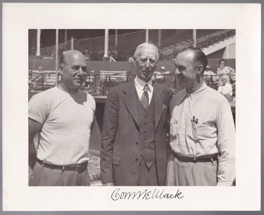 Connie Mack Signed Autographed 8x10 Vintage Photo Bold Signature Psa ...
