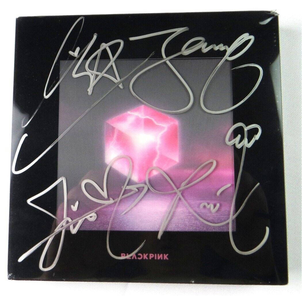Blackpink Band Signed Autographed Cd Cover Jisoo Jennie Rose Lisa Jsa ...