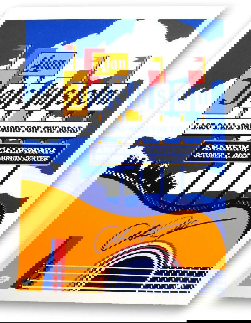 Alan Jackson Signed Autographed 18x24 Poster 2022 Anaheim Ca Jsa Auction