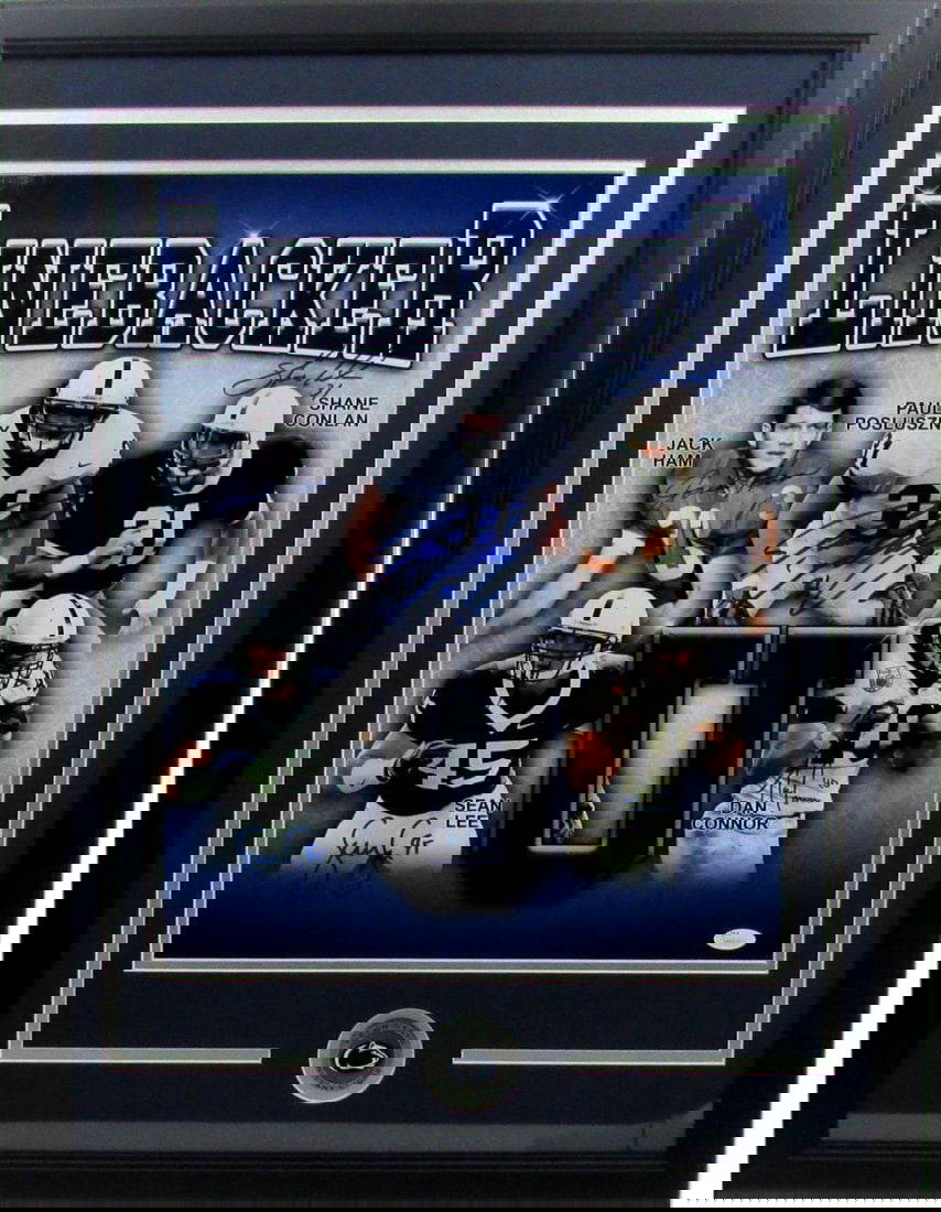 Penn State "linebacker U" 16x20 Framed Photo Autographed By 5 (lee ...