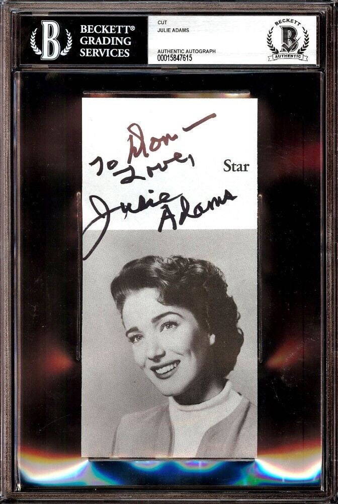 Julie Adams Signed Autographed Cut Signature Murder She Wrote Bas Auction