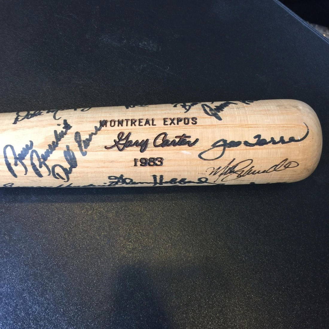 1983 All Star Game Team Signed Gary Carter Personal Game Issued Bat Psa ...