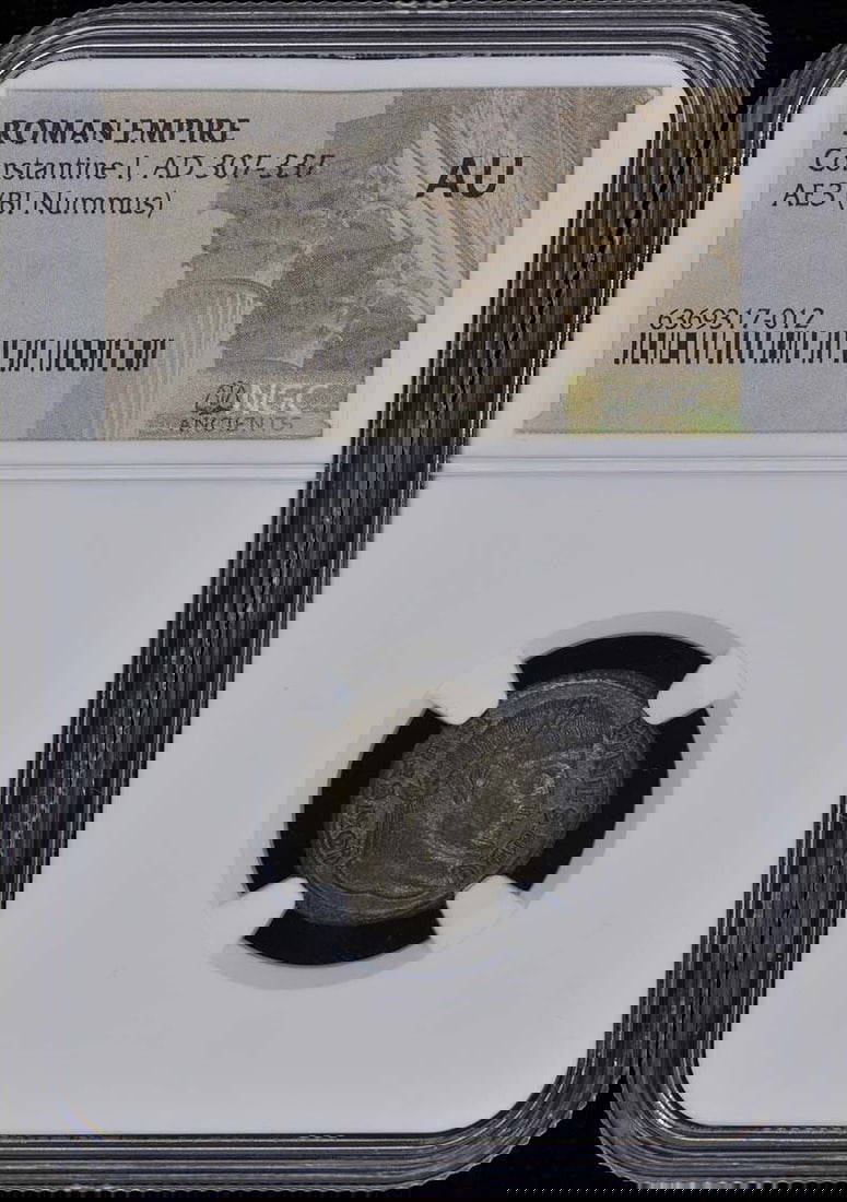 Constantine I Ad 307-337 Roman Empire Ae3 (bi Nummus) Ngc Au50 Auction