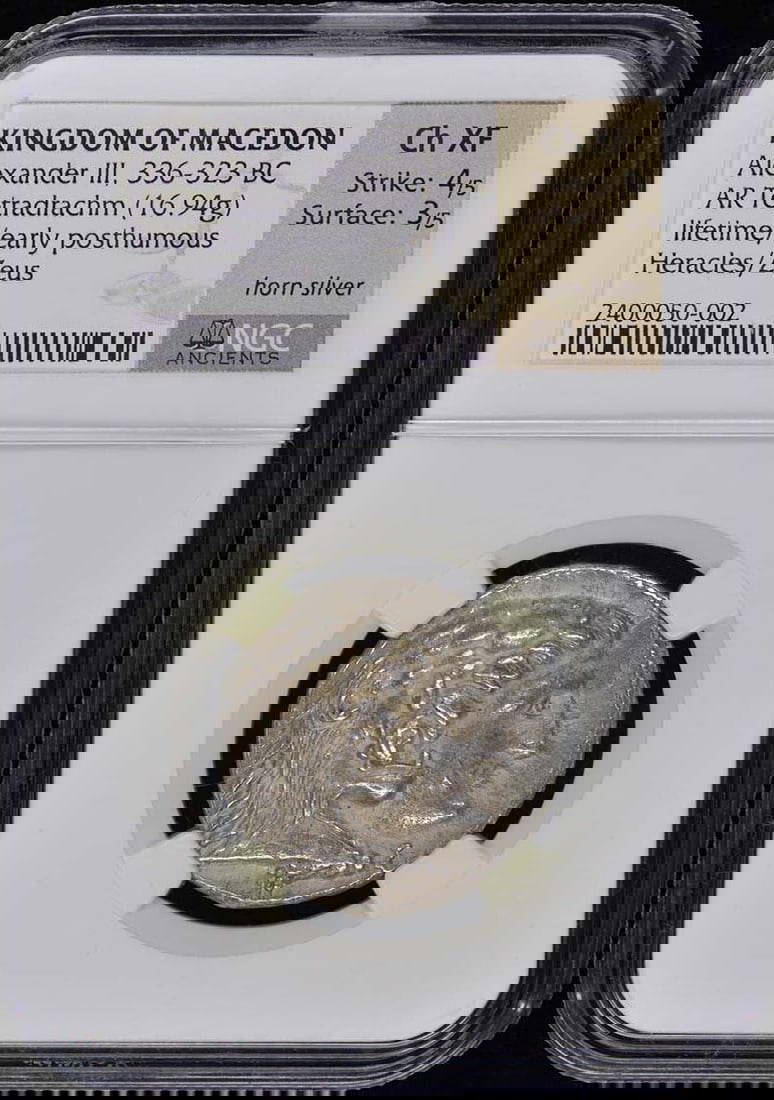 Alexander Iii 336-323 Bc Kingdom Of Macedon Ar Tetradrachm Ngc Xf45 Auction