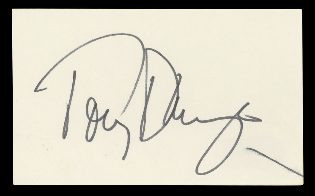 Tony Danza Whos The Boss? Signed 3x5 Index Card Bas #bl98451 Auction