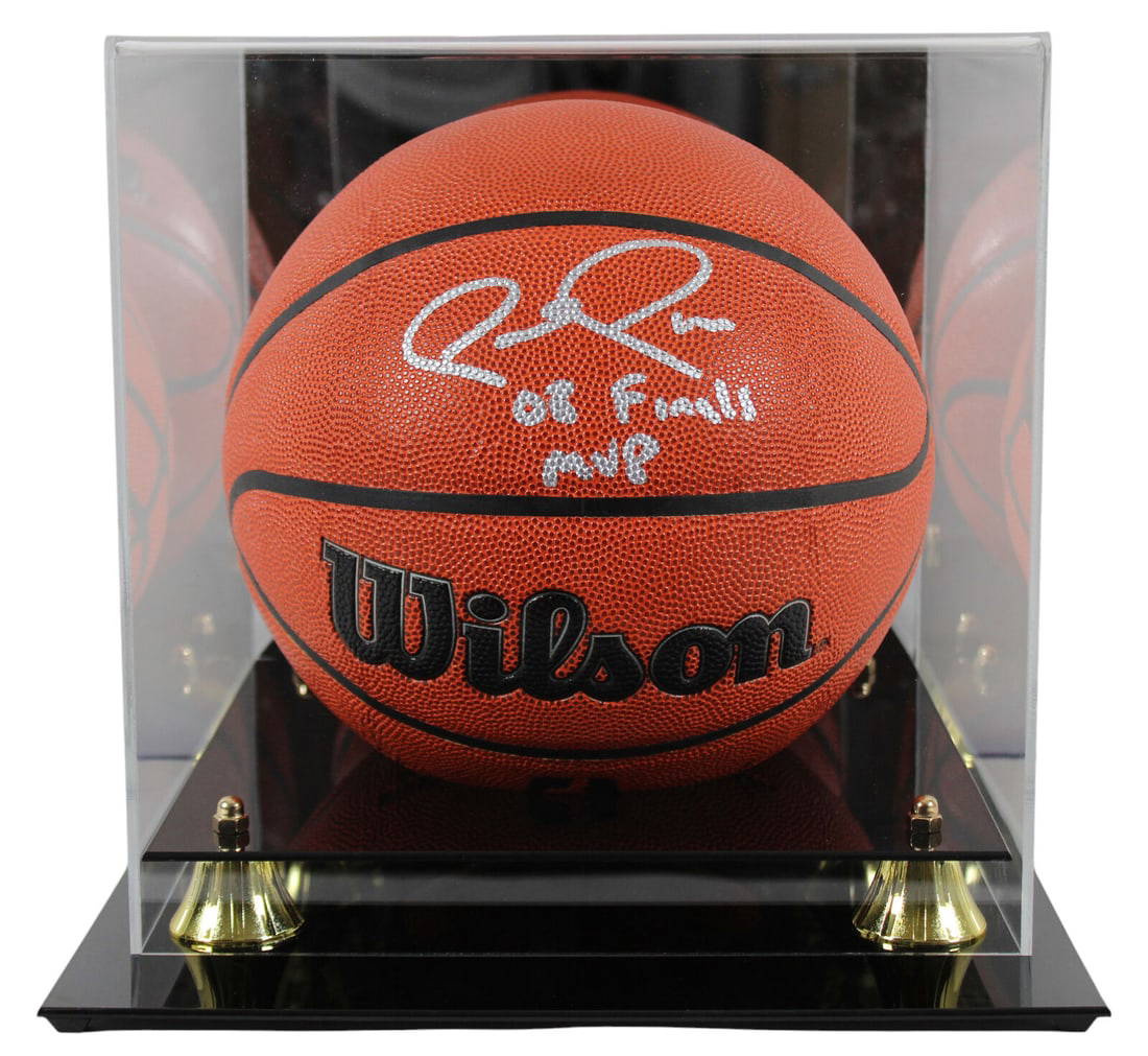 Celtics Paul Pierce "2008 Finals Mvp" Signed Wilson Basketball W/ Case ...
